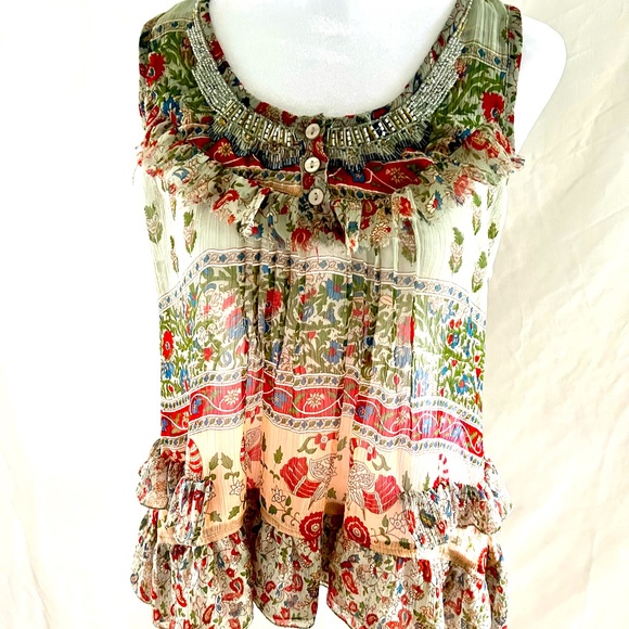 Solitaire | Tops | Solitaire Boho Swing Tank Top Sz Med | Poshmark